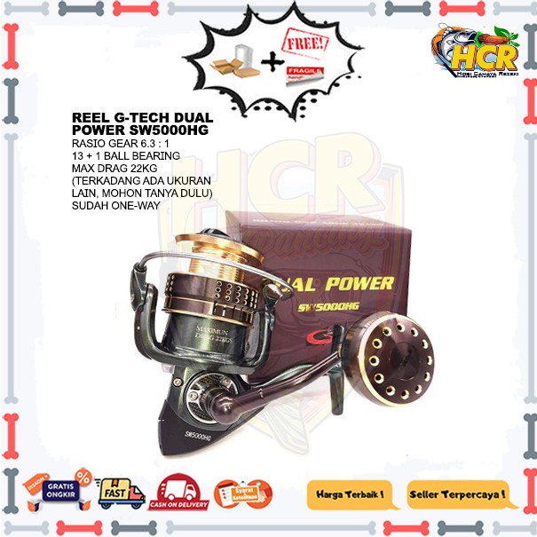 Jual Ori Reel G-Tech Dual Power Sw5000Hg Bisa Gojek | Shopee Indonesia