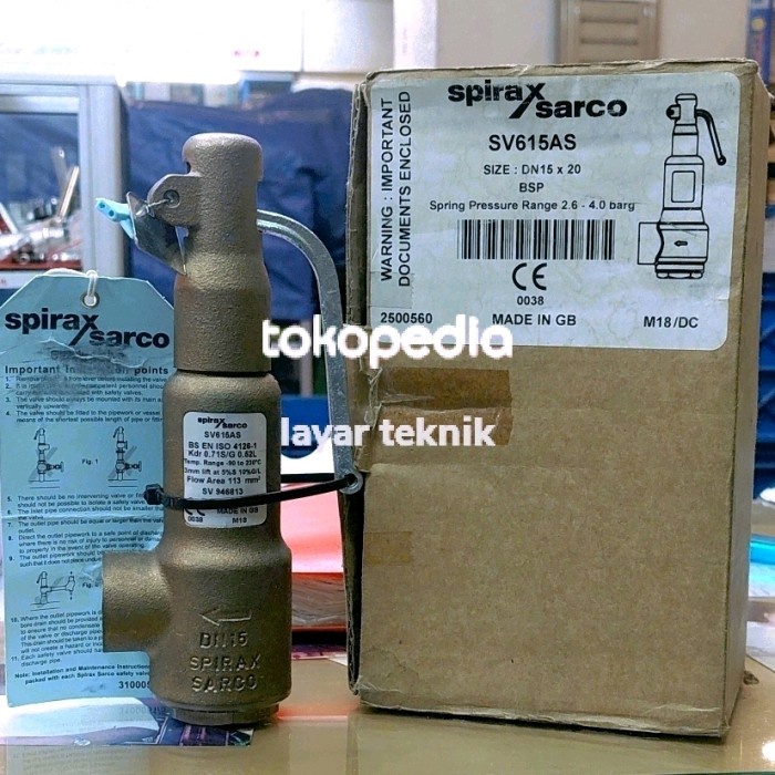 Jual safety valve spirax sarco sv615as 1/2 1 | Shopee Indonesia