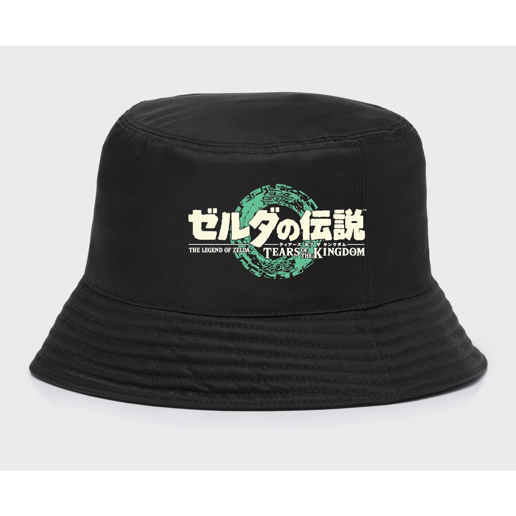 Jual Topi Bucket Hat Zelda Tears of the kingdom Japan Logo Kanji ...