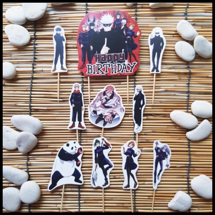 Jual TERMURAH TOPPER TOPER HIASAN KUE CAKE ULANG TAHUN KARAKTER JUJUTSU ...