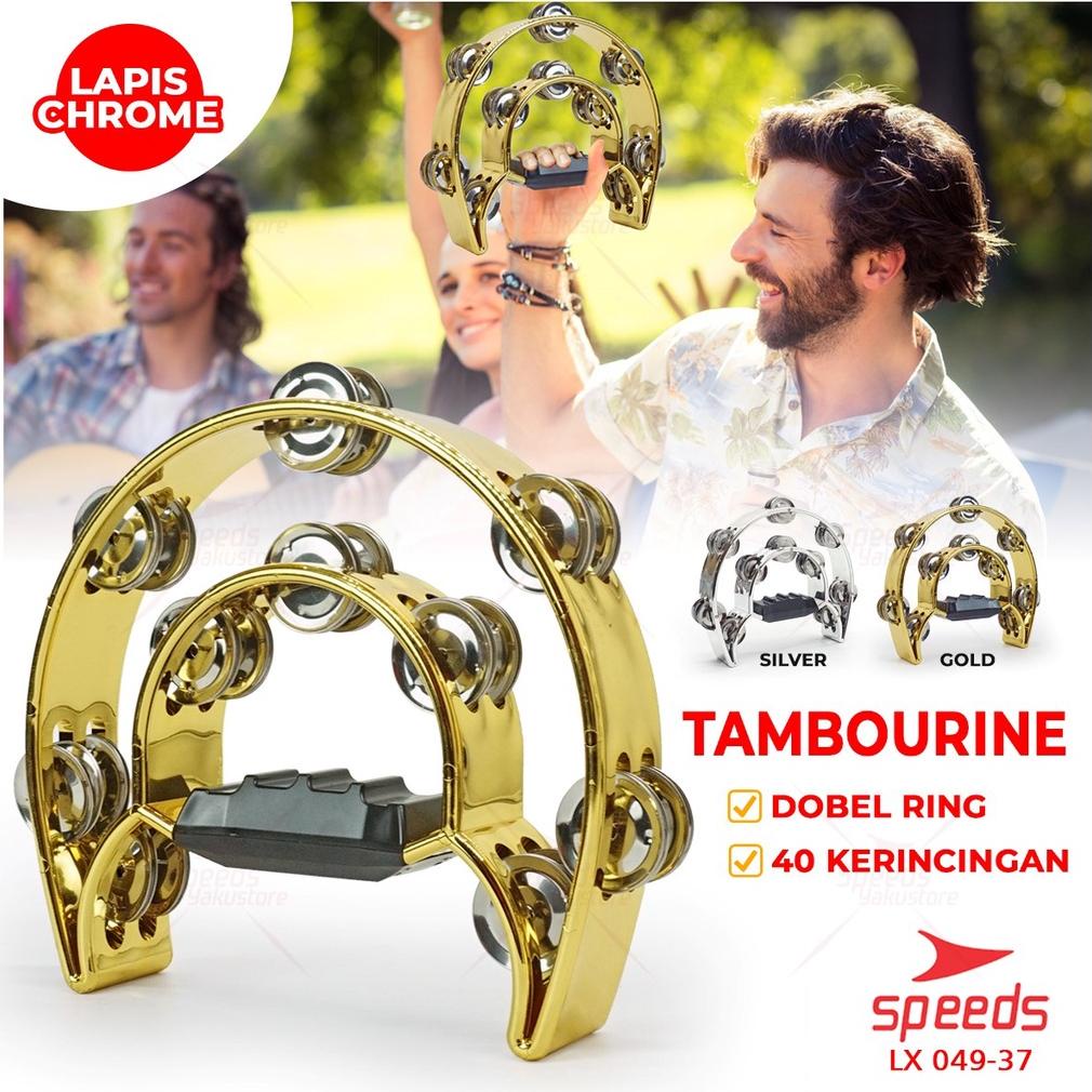 Jual New! SPEEDS Alat Musik Tamborin Kecrekan Tamborine Gereja ...