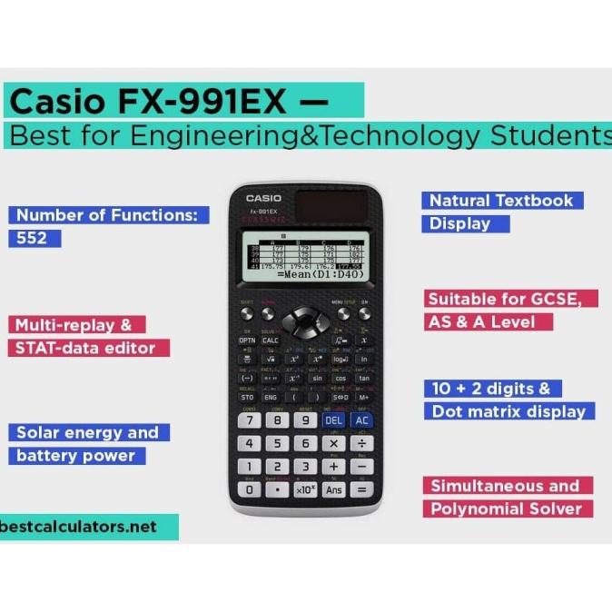 Jual Kalkulator CASIO FX-991 EX Scientific Calculator 991EX Kuliah ...