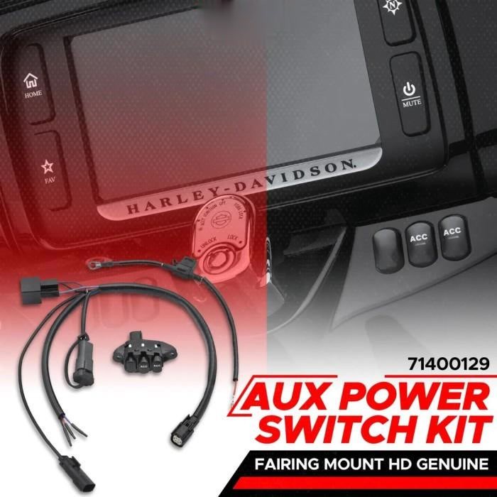 Jual [Baru] Hd Genuine Auxiliary Power Switch Kit Fairing Mount ...