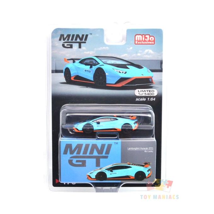 Jual Mini GT Lamborghini Huracan STO Blu Laufey MGT00475-MJ | Shopee ...