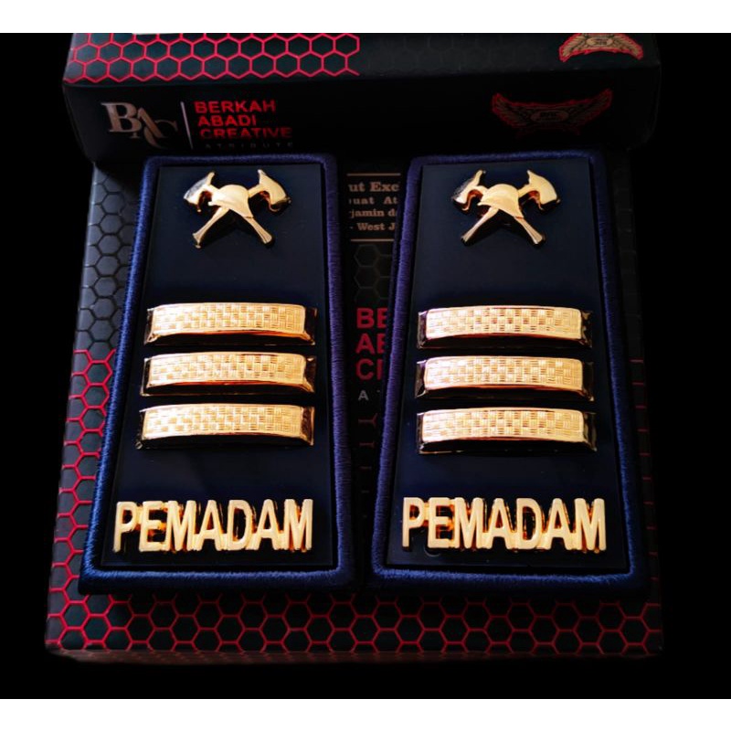 Jual pangkat PDH DAMKAR pemadam kebakaran gol 3c excellent mewah ...