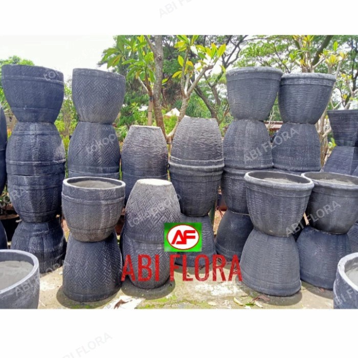 Jual Terbaru Pot Gentong Besar Motif Minimalis / Pot Semen / Pot ...