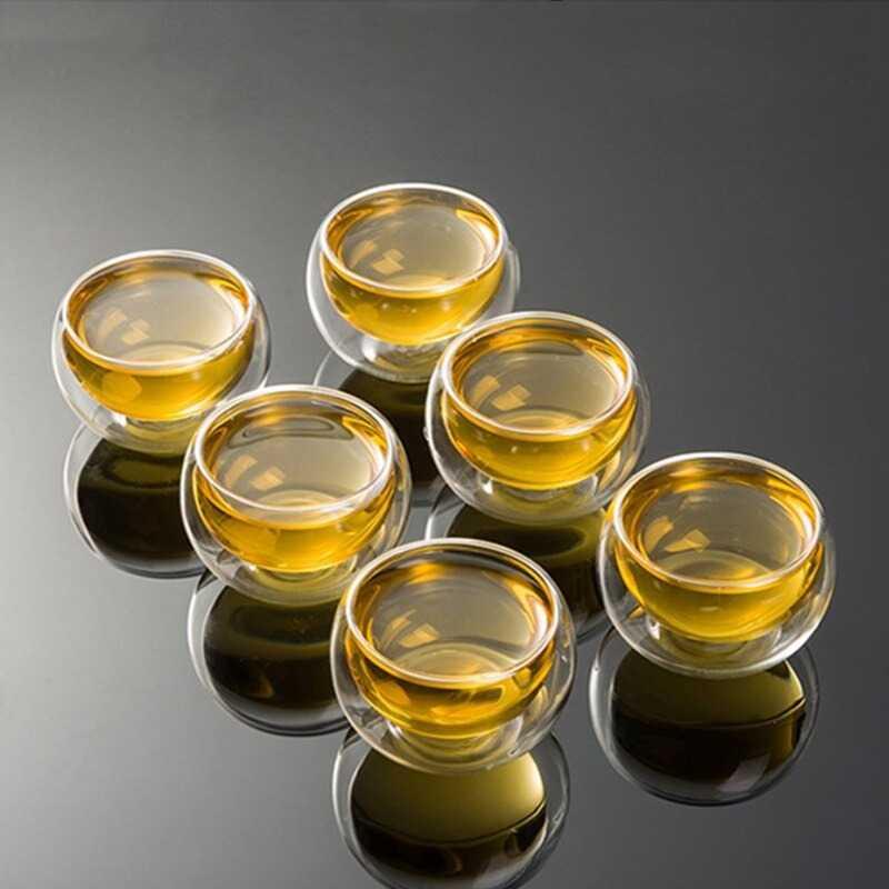 Jual Gelas Kopi Shot Double Wall Glass Borosilicate 50ml 6 PCS | Shopee Indonesia