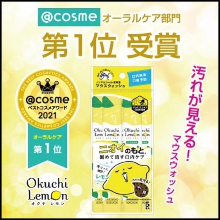 Jual Japan Okuchi Lemon Mouthwash Isi 5 Sachets | Shopee Indonesia