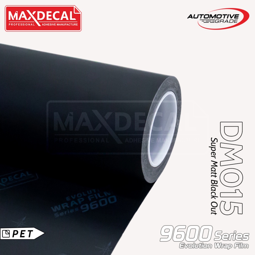 Jual (METERAN) MAXDECAL 9600 DM015 BLACK OUT Super Matt Dead Evolution Car Wrap | Shopee Indonesia