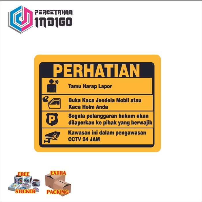 Jual Murah plat alumunium rambu rambu perhatian Keren | Shopee Indonesia