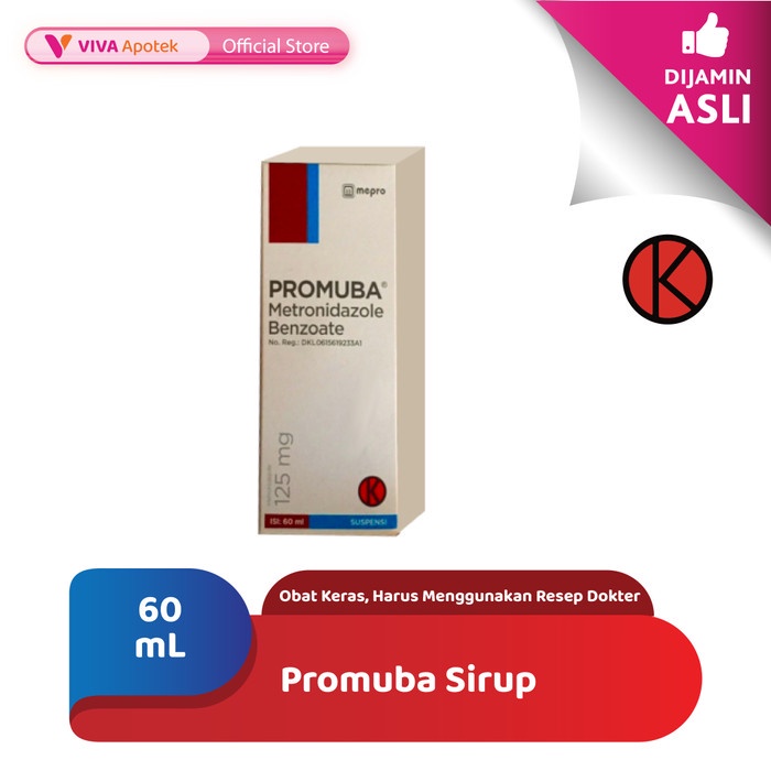 Jual Promuba Sirup / Metronidazole / Infeksi Bakteri / Antibiotik (60 ...