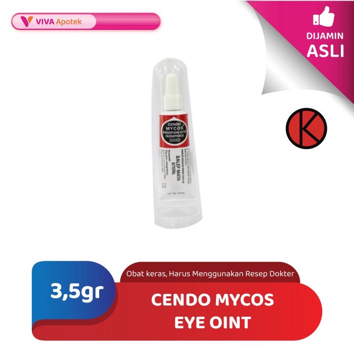 Jual Cendo Mycos Eye Oint / Peradangan pada mata (3.5 Gram) | Shopee ...