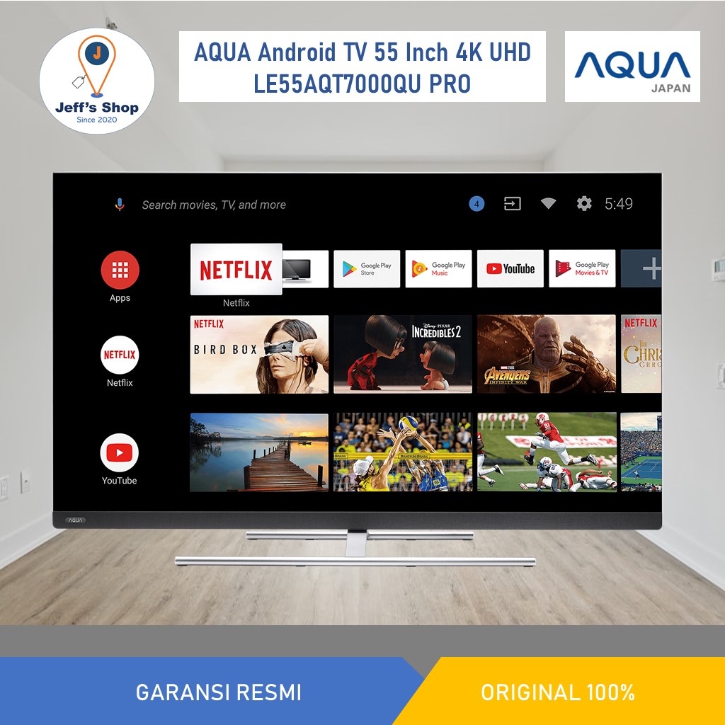 Jual Aqua LED Android TV 55 Inch 4K UHD LE55AQT7000QU PRO | Shopee ...