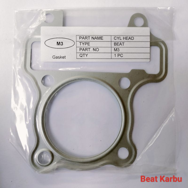 Jual Paking Head Beat Lama / Beat Karbu / Gasket Kop Besi | Shopee ...
