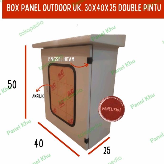 Jual Custom Box Panel Outdoor Double Pintu 30X40X25 Plat 1.2Mm | Shopee ...