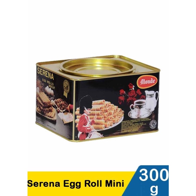 Jual MONDE Egg Roll Tin 300g kue wafer biskuit semprong kaleng enak ...