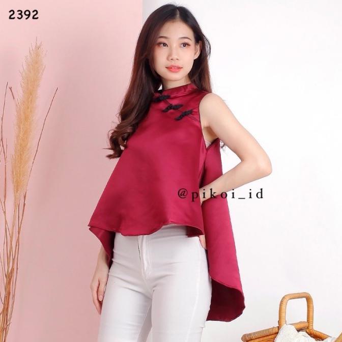 Jual Imlek Atasan Chongsam Murah / Qipao Pita / Cheongsam Merah / Baju ...