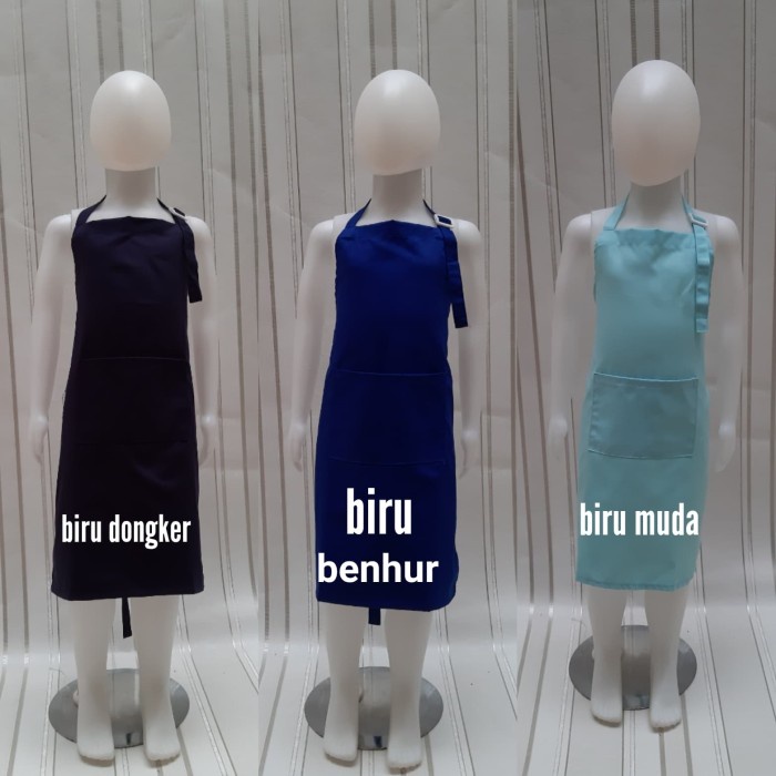 Jual APRON CELEMEK ANAK TK 3 - 5 TAHUN BAHAN DRILL POLOS TKPOLOS ...