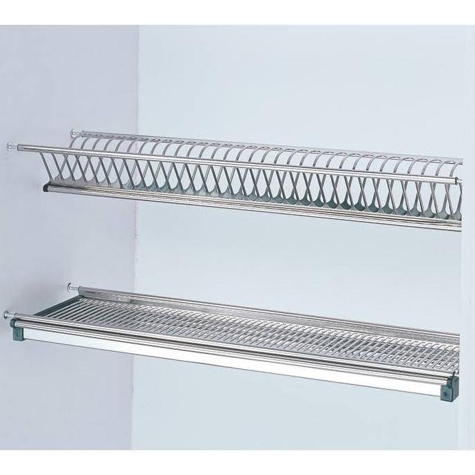 Jual Rak Piring Gelas Gantung Huben 60cm, 70cm, 80cm, 90cm Stainless ...