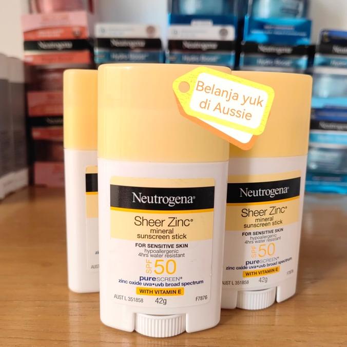 Jual Neutrogena Sheer Zinc Mineral Sunscreen Stick Spf 50 Purescreen
