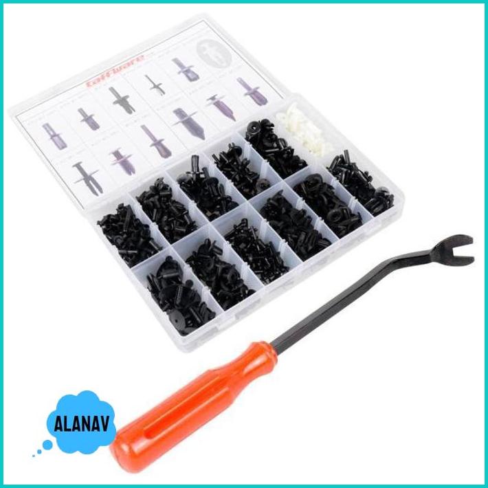 Jual ALANAV Set Peralatan Baut Rivet Plastik Car Mobil Universal Push ...