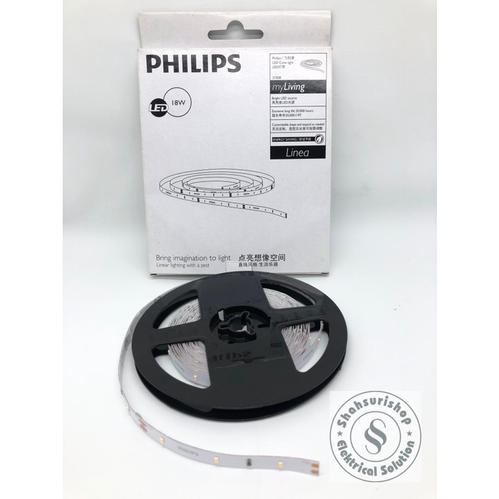 Jual PHILIPS LED STRIP DLI 31058 LED TAPE 3000K 18W 5M TANPA POWER ...