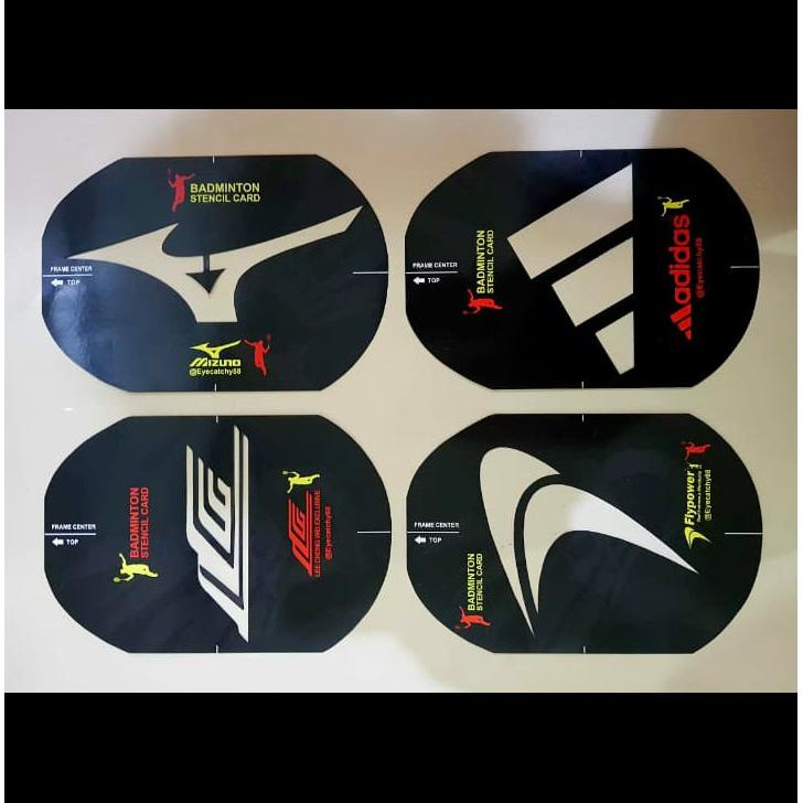 Jual Cod Tinta/Ink Dan Stencil Card Badminton/Logo Raket/ Cetakan Raket ...