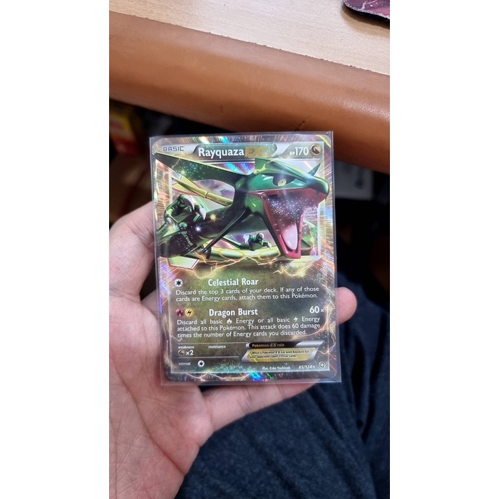 Jual Rayquaza EX - 85/124 - Ultra Rare Black & White 6: Dragons Exalted ...
