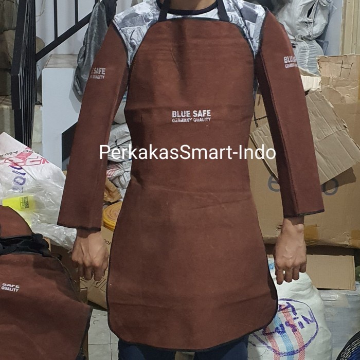 Jual apron las set germany quality/celemek las/baju kerja las | Shopee ...
