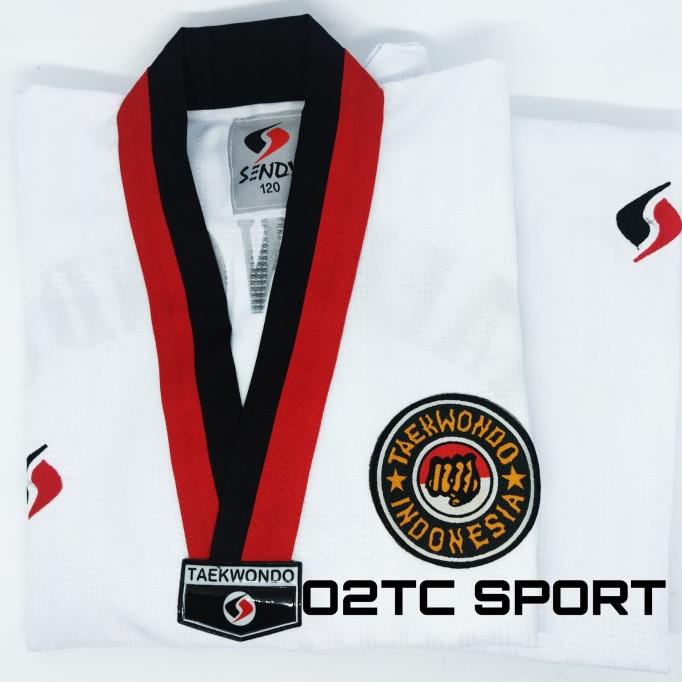 Jual Promo Dobok Taekwondo Sendy Champion Kerah Poom Baju Taekwondo ...