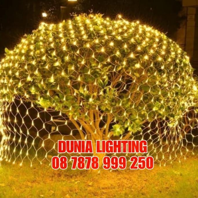 Jual LAMPU NATAL LED JALA 3x3m 3x3 meter LAMPU HIAS JARING LED ...