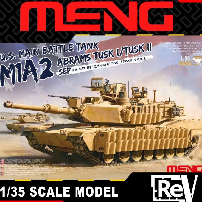 Jual Gratis Ongkir MENG U.S. MAIN BATTLE TANK M1A2 SEP ABRAMS TUSK I/TUSK II Special Edition ...