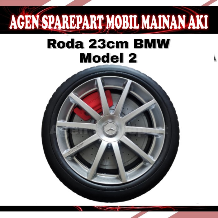 Jual Ban Roda Mobil Mainan Aki Full Karet Ukuran 23,5Cm Roda Mobil ...