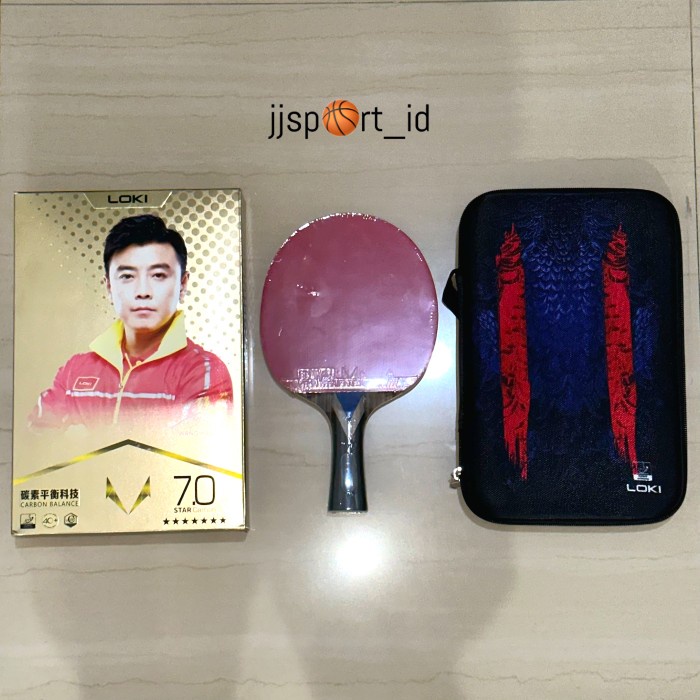 Jual [COD] Bet Pingpong Bat Tenis Meja Bat Pingpong Loki 7Star Carbon Original Terbaru | Shopee ...
