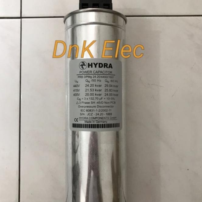 Jual Capacitor/Capasitor/Kapasitor 20Kvar//20 Kvar 400V Merk Hydra ...
