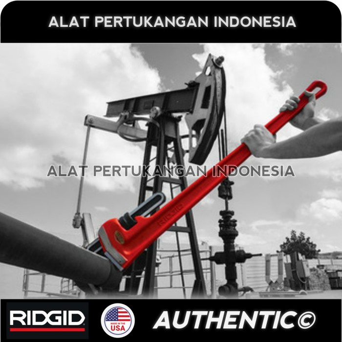 Jual New Ridgid Kunci Pipa Ridgid Pipe Wrench Heavy Duty 8 10 12 14 18 ...