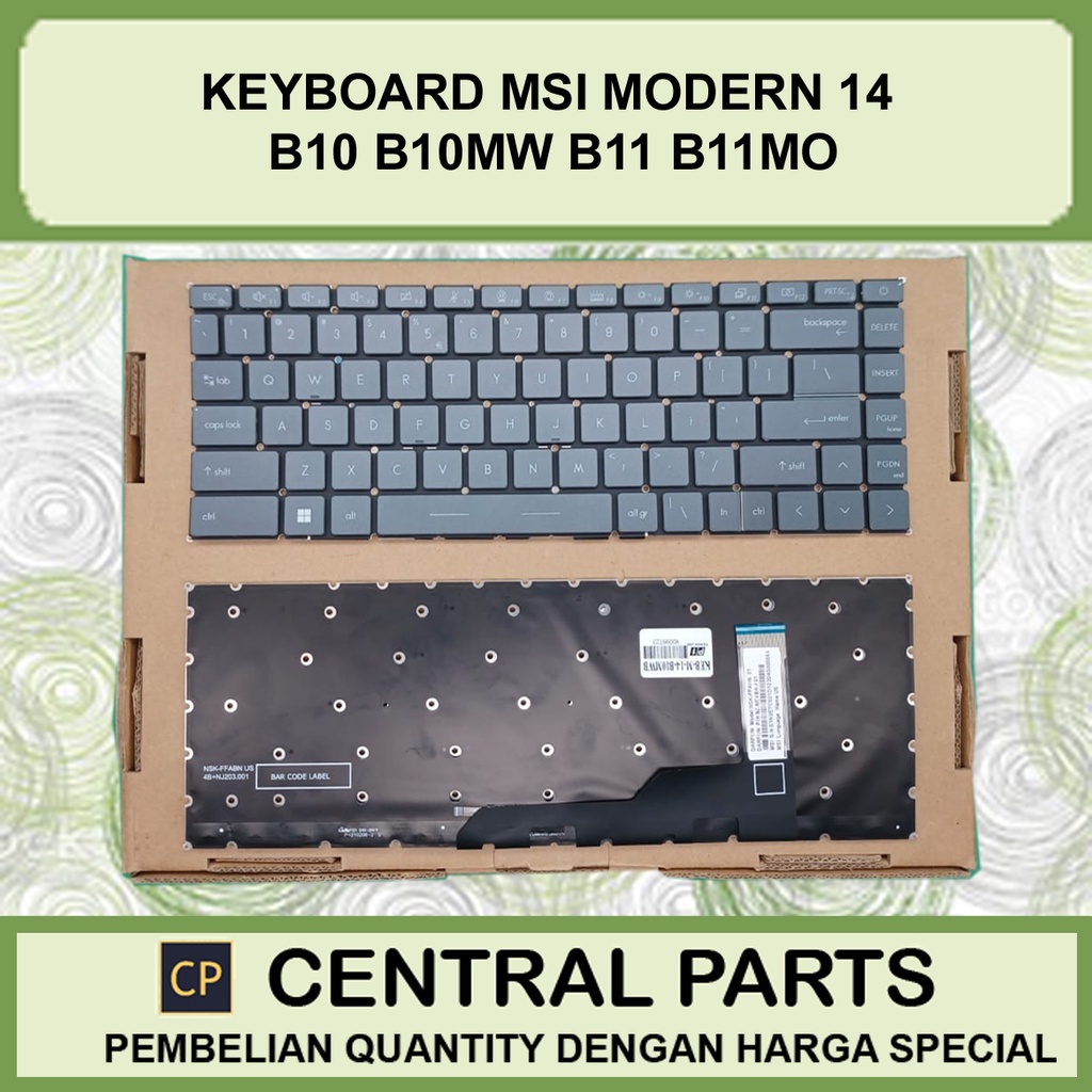 Jual Keyboard MSI Modern 14 B10 B10mw B11 B11mo | Shopee Indonesia