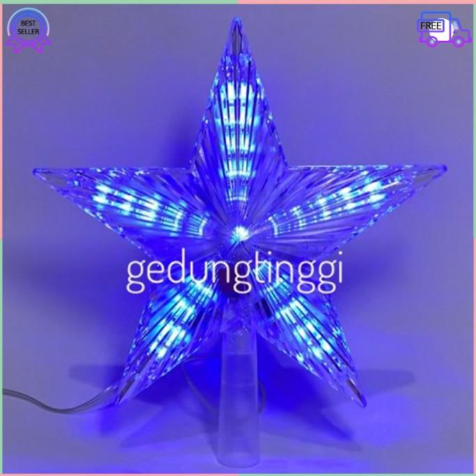 Jual lampu natal led bintang biru dekorasi pohon | Shopee Indonesia