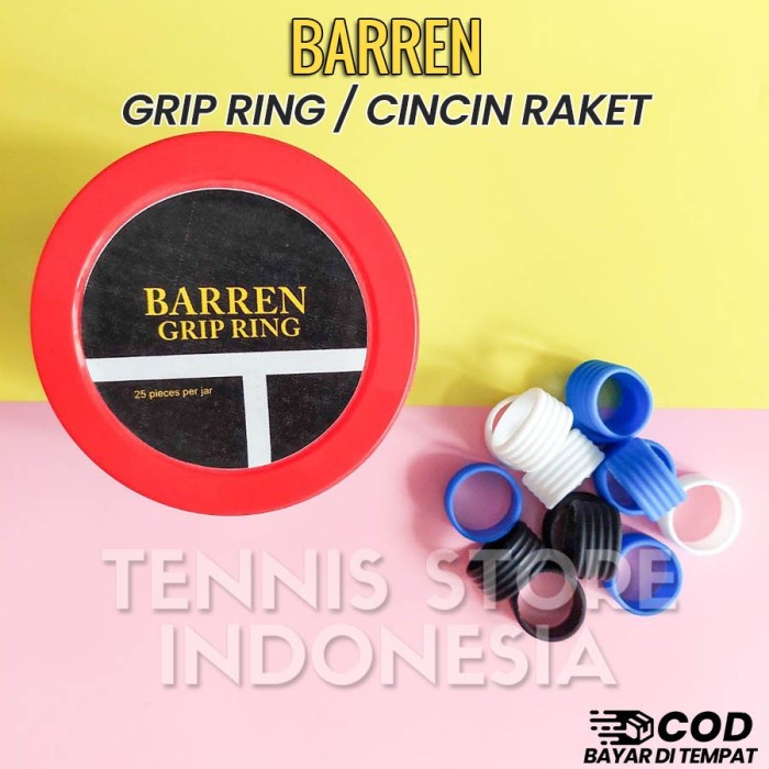 Jual Barren Custom Ring/Karet Gelang Penahan Grip Tenis/Cincin Grip ...