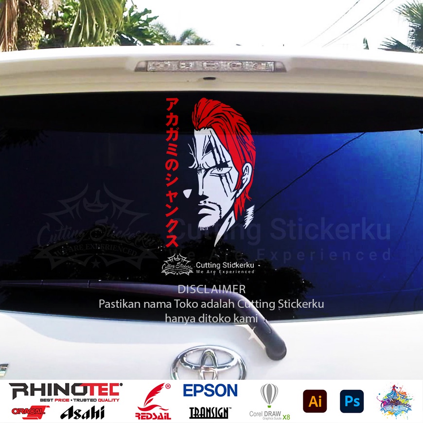 Jual Cutting Stiker Shank War Is Over Red Variasi Motor Mobil Sticker ...