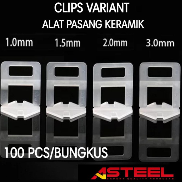 Jual Promo Asteel Clips - Klip Alat Perata Pasang Keramik Tebal Pilihan ...