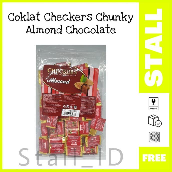 Jual yang dicari@@@@] Coklat Checkers Chunky Almond 300 gr Chocolate ...