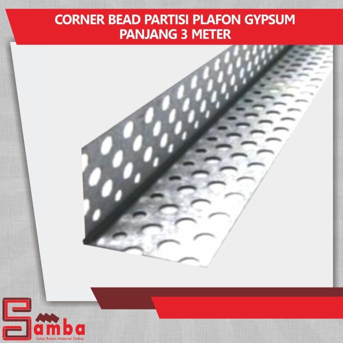 Jual Trend Product Corner Bead Partisi Plafon Gypsum Panjang 3 Meter | Shopee Indonesia