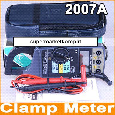 Jual digital clamp mulitimeter kyoritsu 2007 a / tang ampere kyoritsu ...