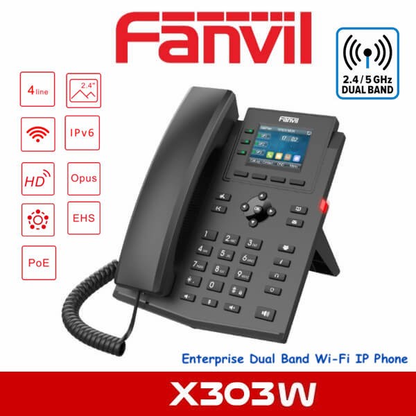 Jual FANVIL X303W - ENTERPRISE WIFI IP PHONE [COLOR AND POE INTEGRATED ...