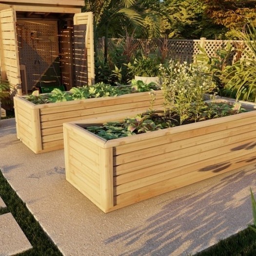 Jual PLANTER BOX TANAM KAYU ESTETIK UNTUK POT TANAMAN DAN DEKORASI ...