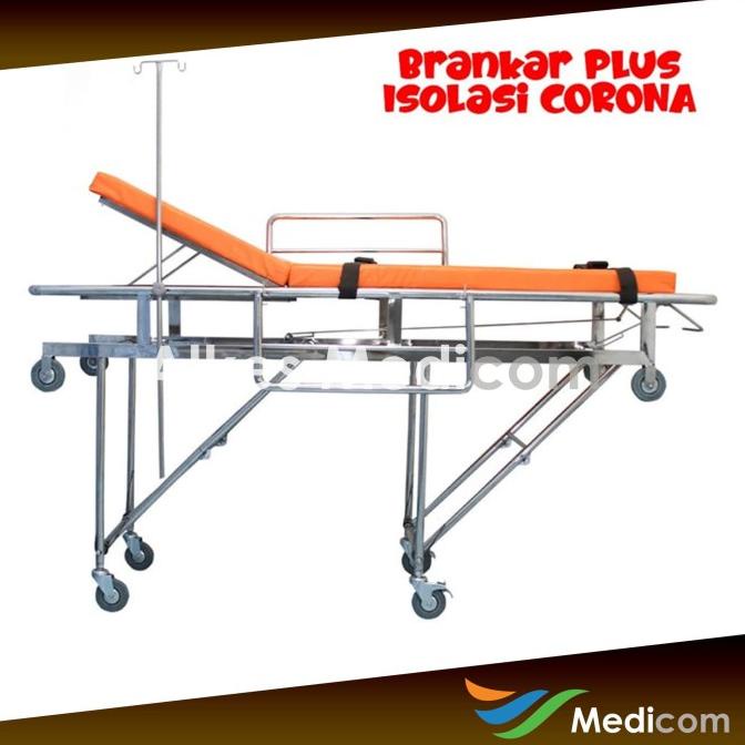 Jual Brankar Ambulance | Stretcher Tandu Dorong Ambulan | Brancard ...