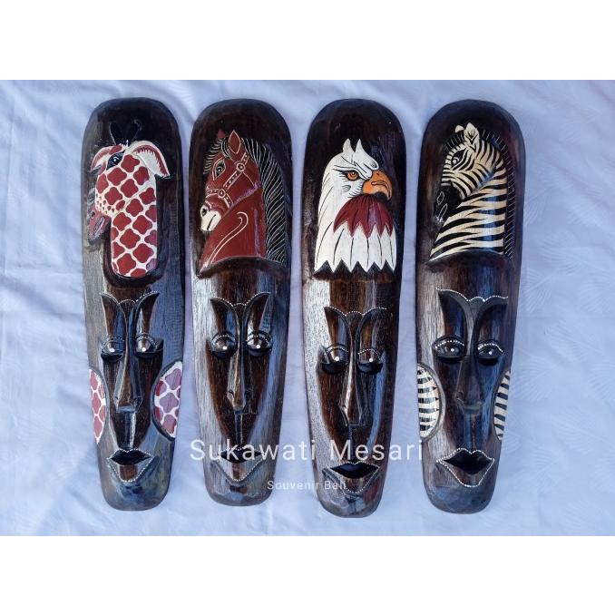 Jual ~~~~~] Dekorasi Pajangan Rumah Topeng Suku Asmat Aborigin 50cm ...