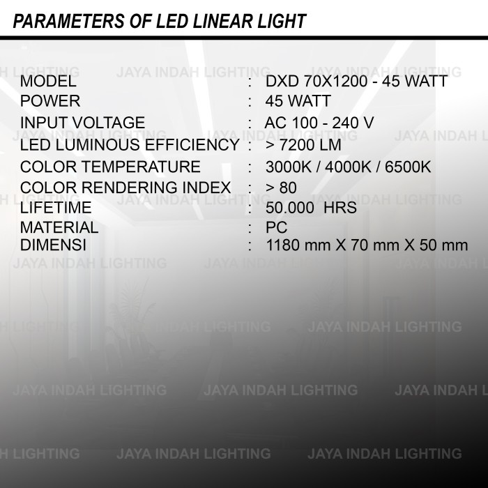 Jual Dxd-45W, Lampu Linear - Lampu Gantung Led Office Modern Minimalis ... Jual Dxd-45W, Lampu Linear - Lampu Gantung Led Office Modern Minimalis ...