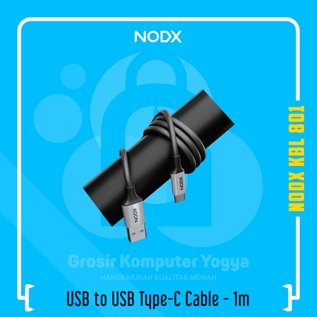 Jual NODX USB to USB Type-C Fast Charging Data Cable Kabel - 1m ...